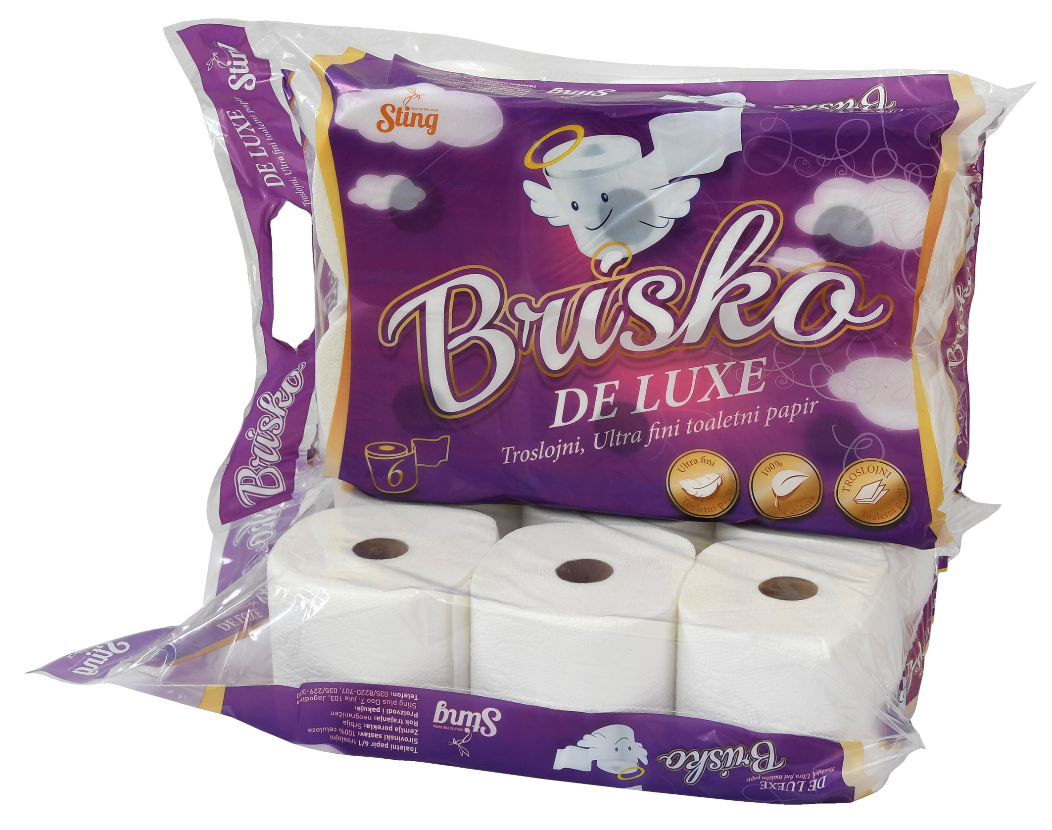 Brisko toaletni papir De Luxe 6/1 | Sting d.o.o.